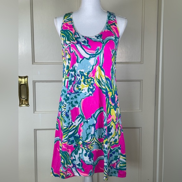 Lilly Pulitzer | Dresses | Lilly Pulitzer Womens Floral Tropical Pink ...